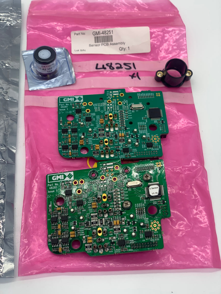 GMI GMI-48251 Sensor PCB Assembly (x2), (1) Pump Asm., (1) O Sensor (N ...